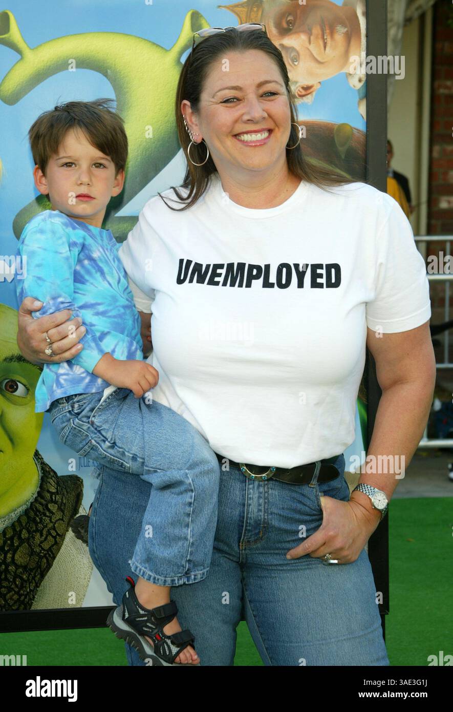 May 8, 2004; Westwood, California, USA; Actress CAMRYN MANHEIM & SON ...