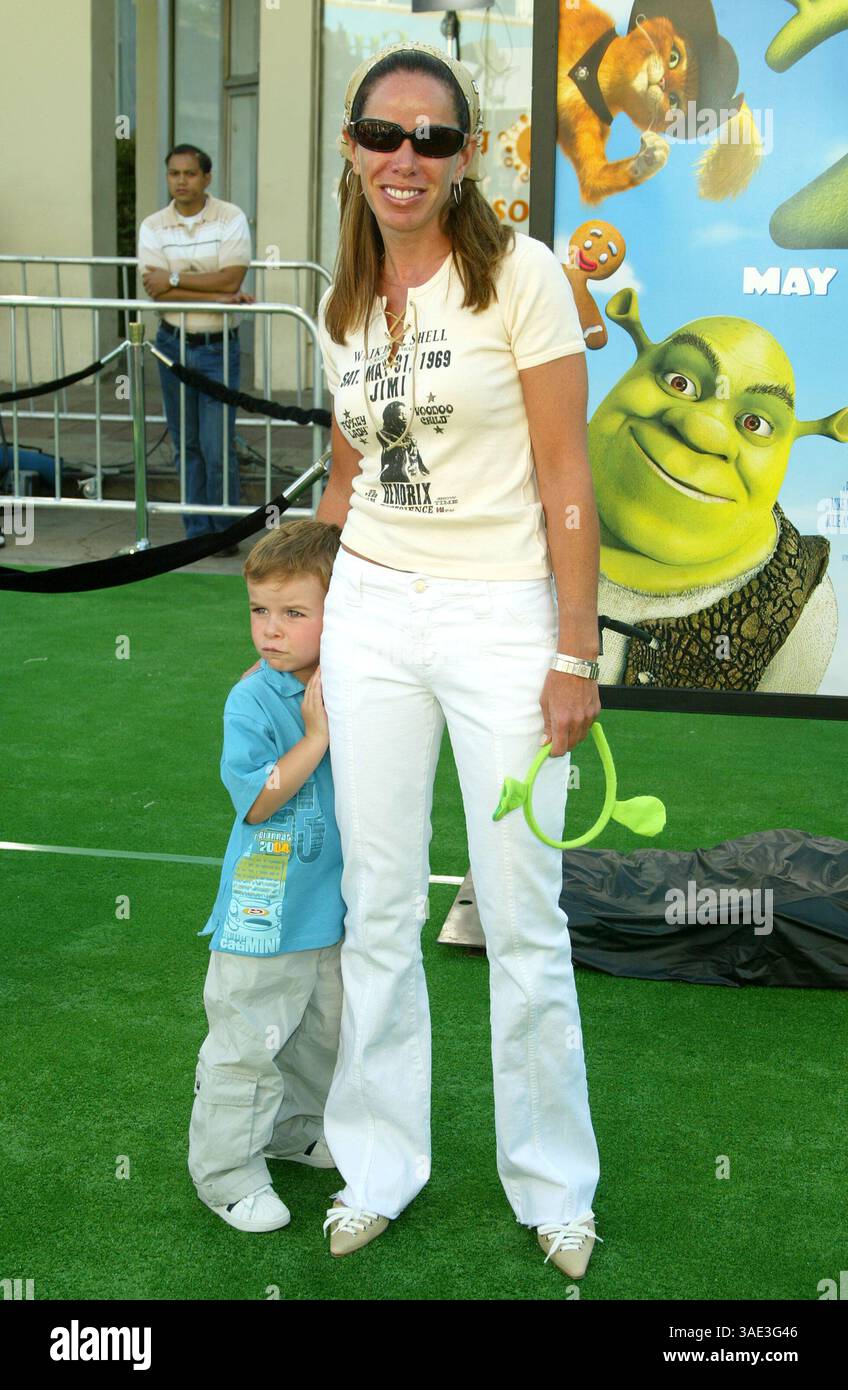 May 8, 2004; Westwood, California, USA; Critic MELISSA RIVERS & son ...
