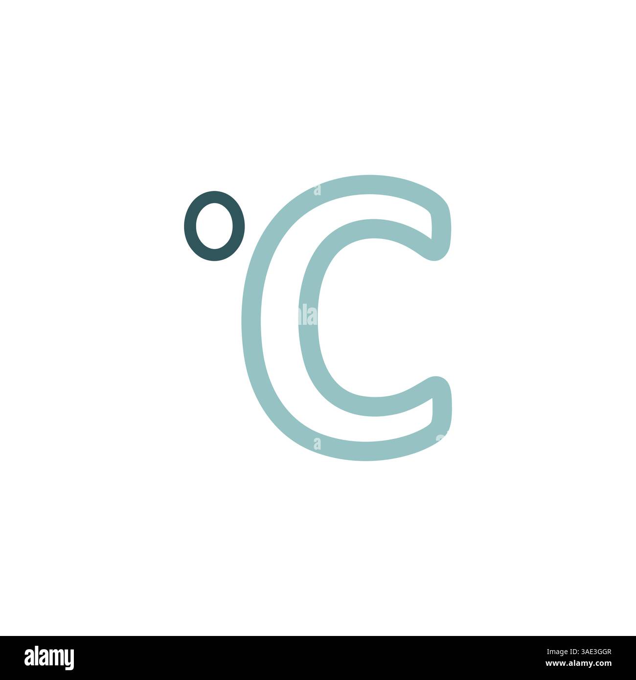 Celsius degrees vector icon. Meteorology sign. Graph symbol for travel ...