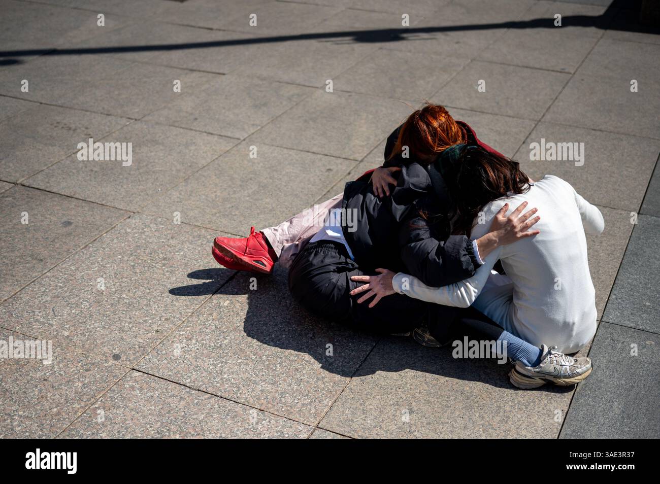The performance Caress by Croatian artists Selma Banich and Nikolina ...