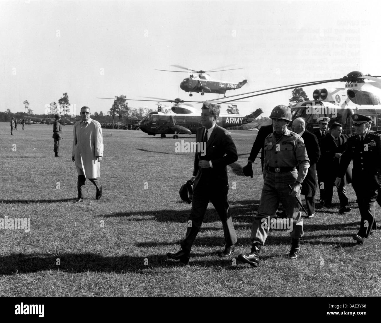 Nov 26, 1962; Fort Stewart, Georgia, USA; President JOHN F. KENNEDY ...