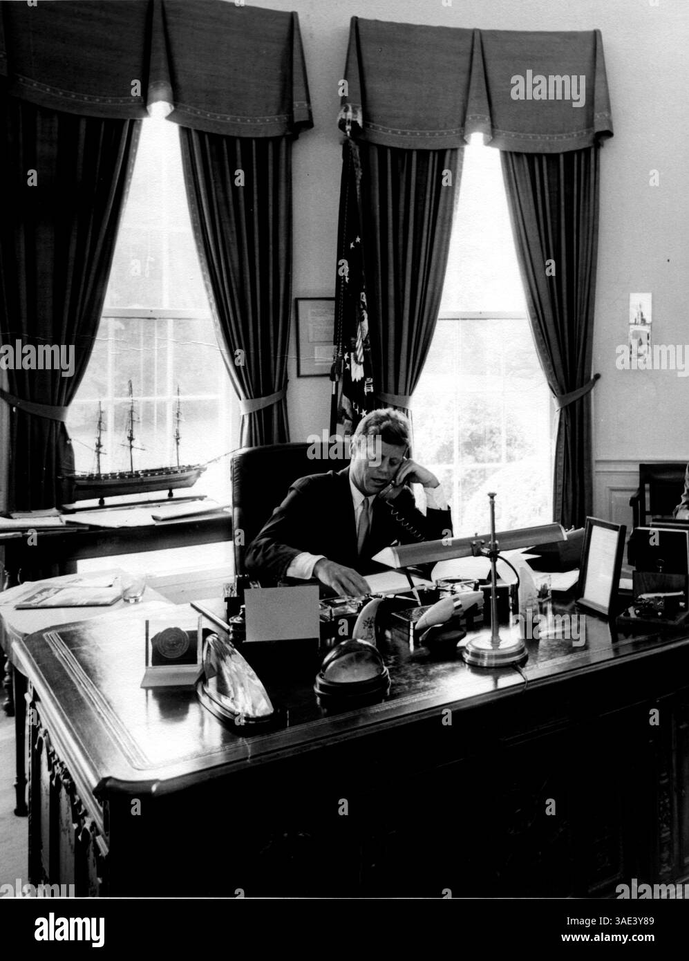 Aug 23, 1961; Washington, DC, USA; President JOHN F. KENNEDY speaking ...