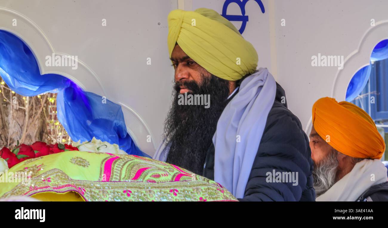 Southall West London, UK. 06th Apr, 2025. Sikh Martial Arts at Vaisakhi ...