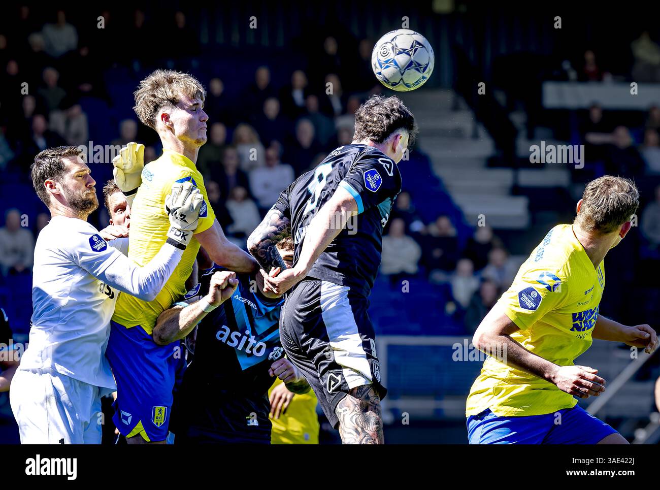 WAALWIJK , Netherlands, 06-04-2025, SPO, Mandemakers Stadium, Dutch eredivisie, season 2024 / ...