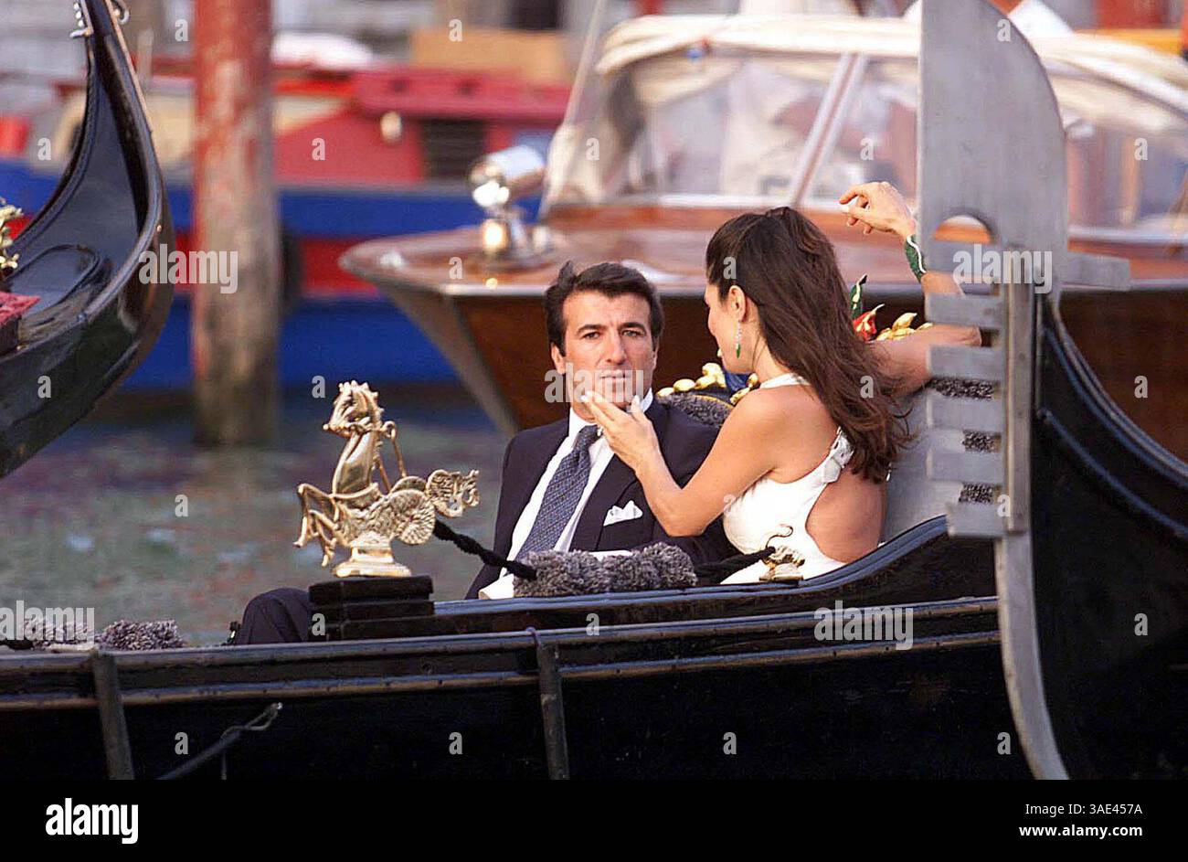 Jul 07, 2001; Grande Canal, Venice, Italy; Daughter of author Fernando ...