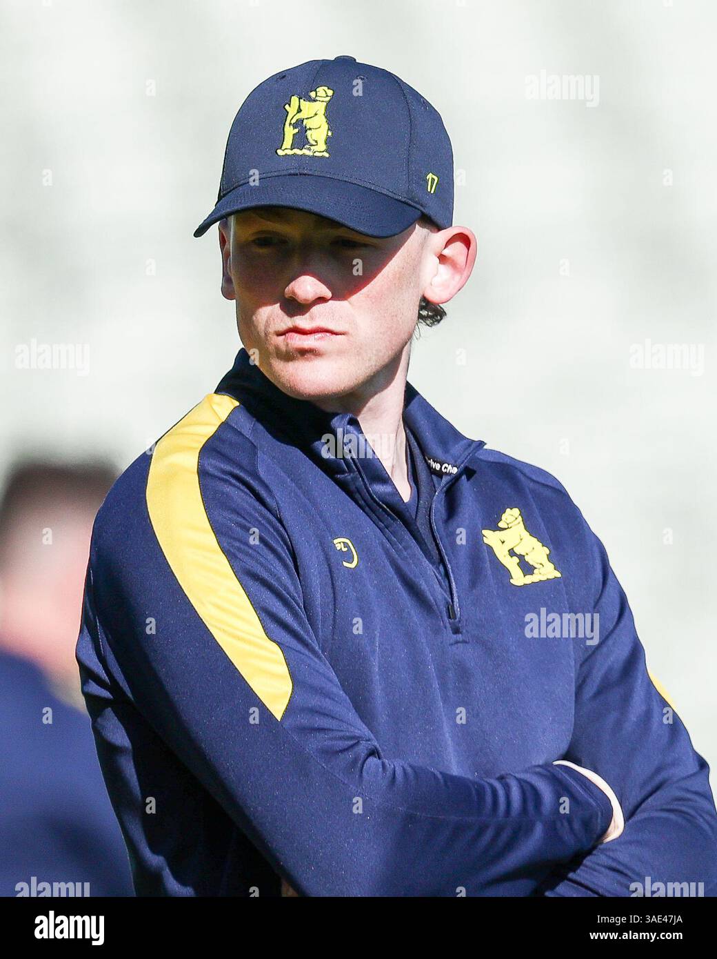 #17, Rob Yates of Warwickshire at warm up during the Rothesay County ...