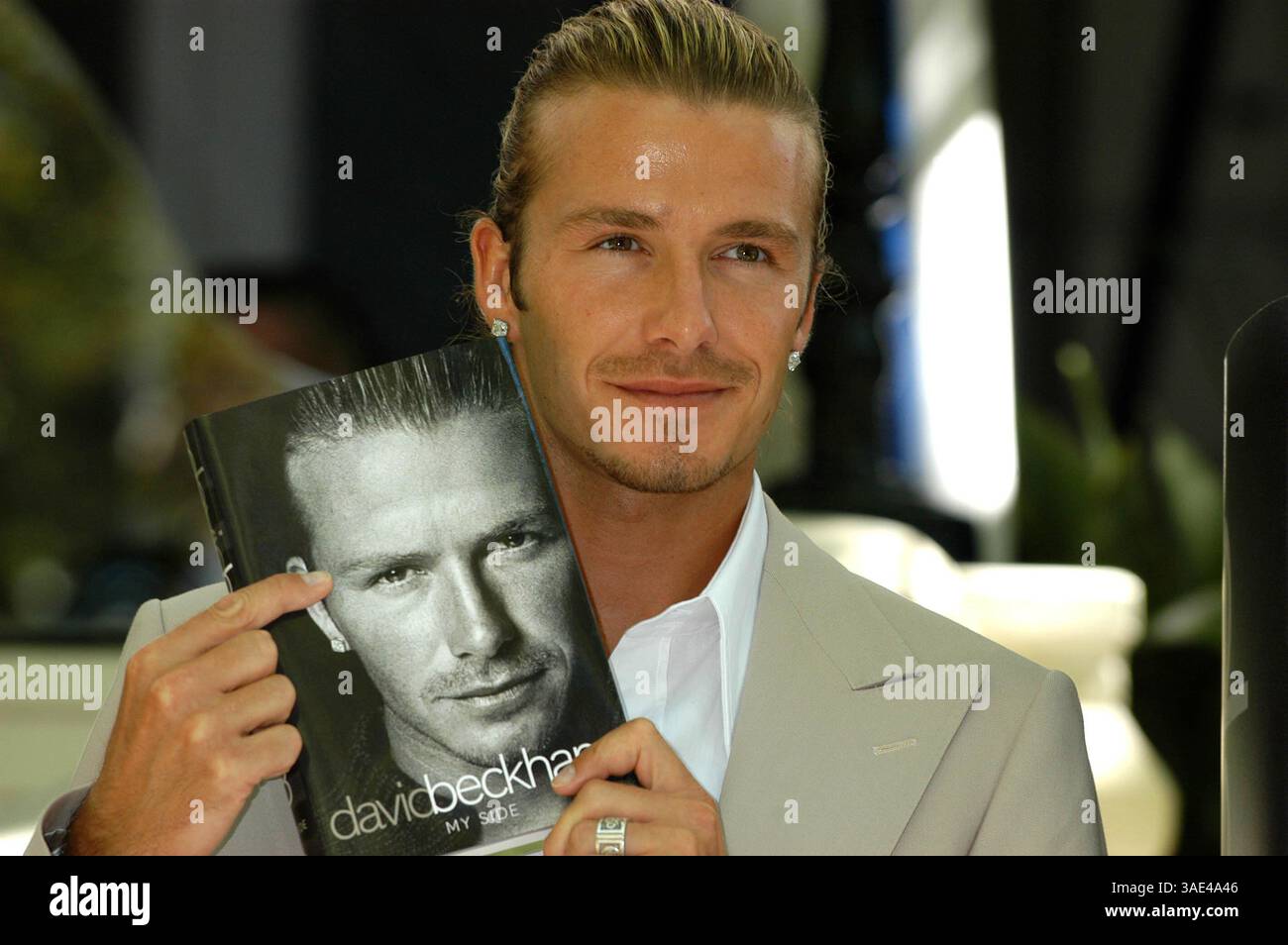 British soccer star DAVID BECKHAM launching his autobiography 'My Side ...
