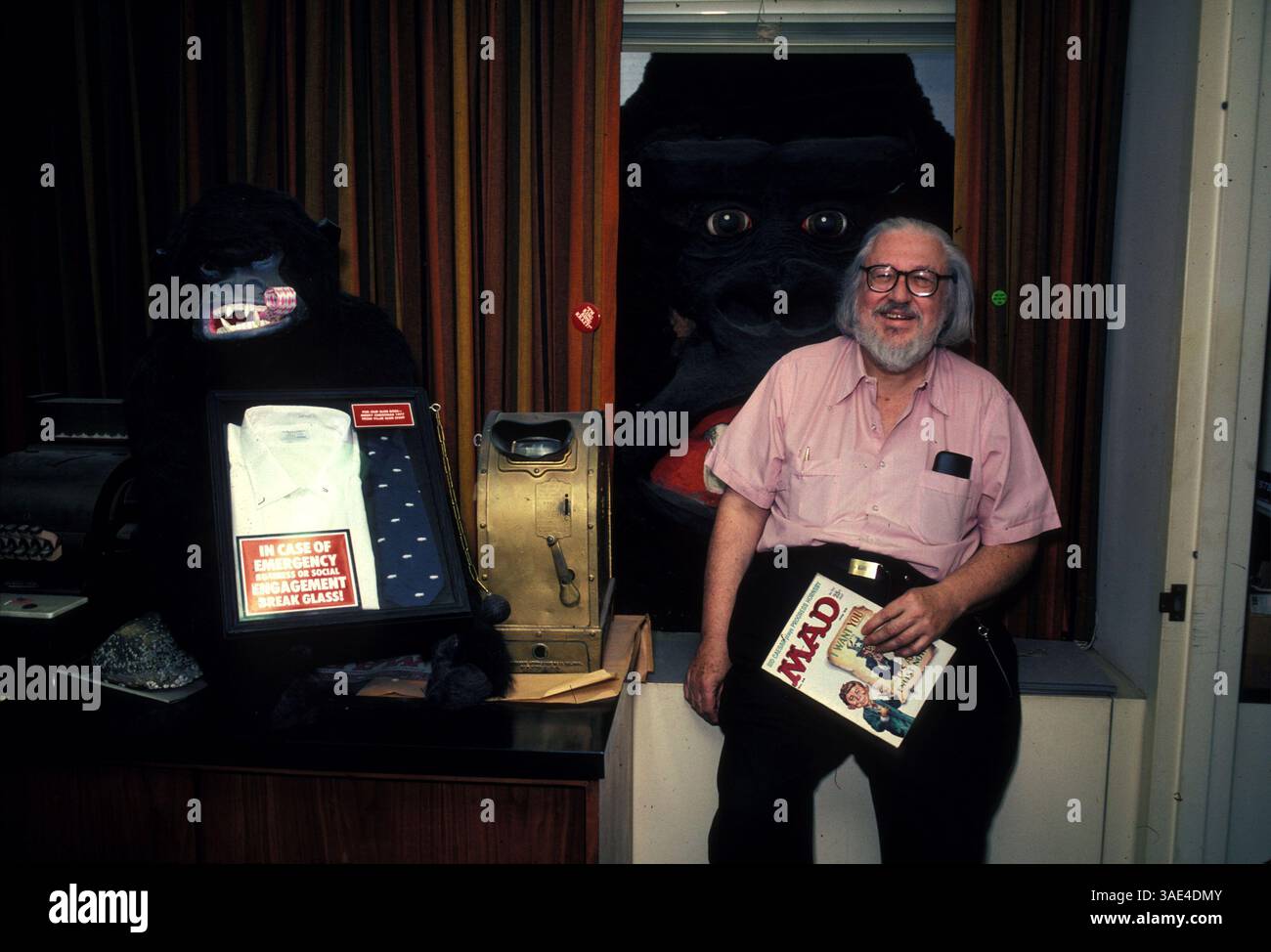 Apr 25, 1983; New York, NY, USA; Publisher WILLIAM GAINES, founder of ...