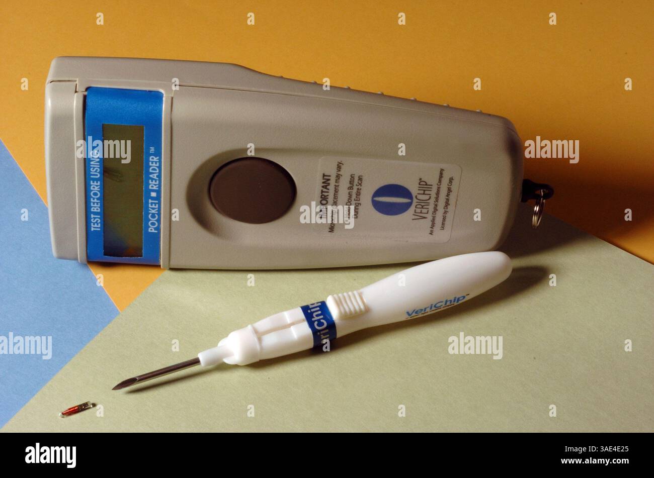 May 25, 2004; Fort Lauderdale, FL, USA; A VeriChip with Implant Device ...