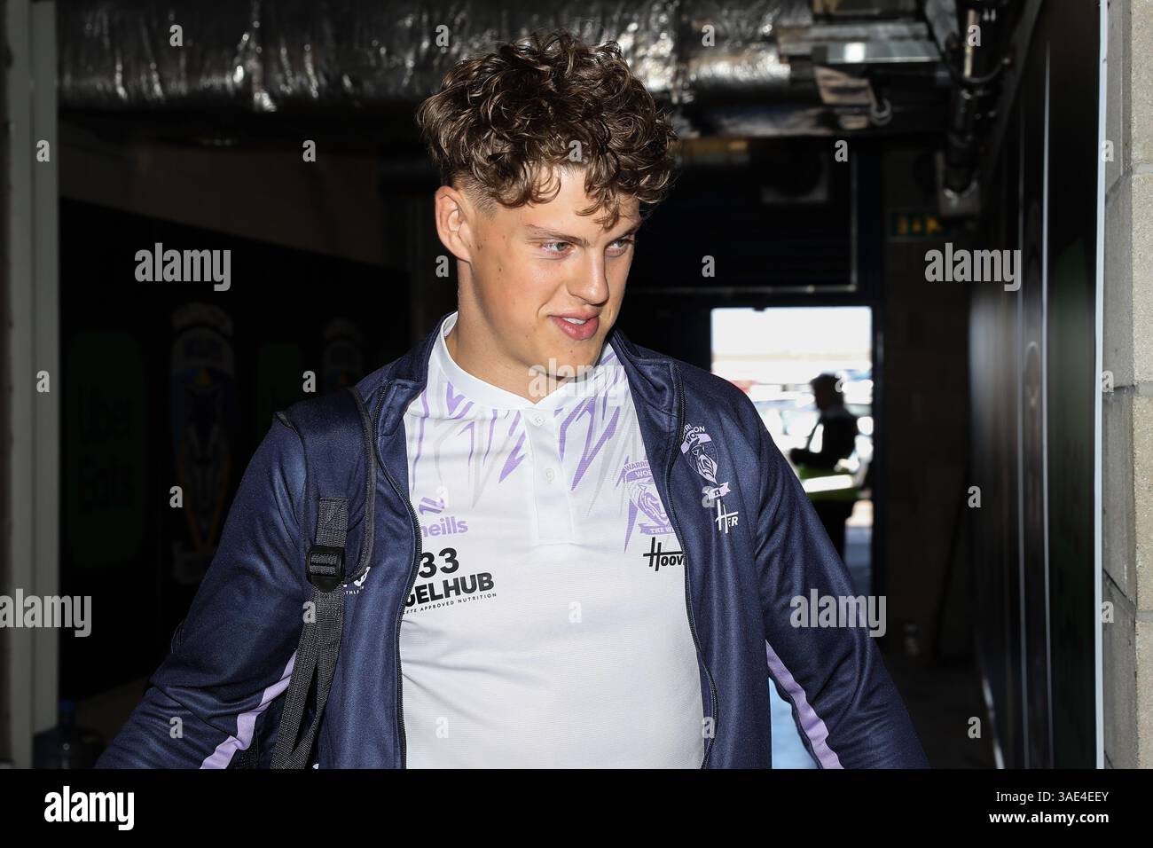 Warrington, UK. 06th Apr, 2025. Arron Lindop of Warrington Wolves ...