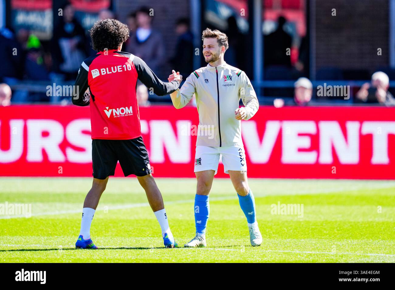 Rotterdam - Gjivai Zechiel of Sparta Rotterdam, Dirk Proper of NEC Nijmegen during the twenty ...
