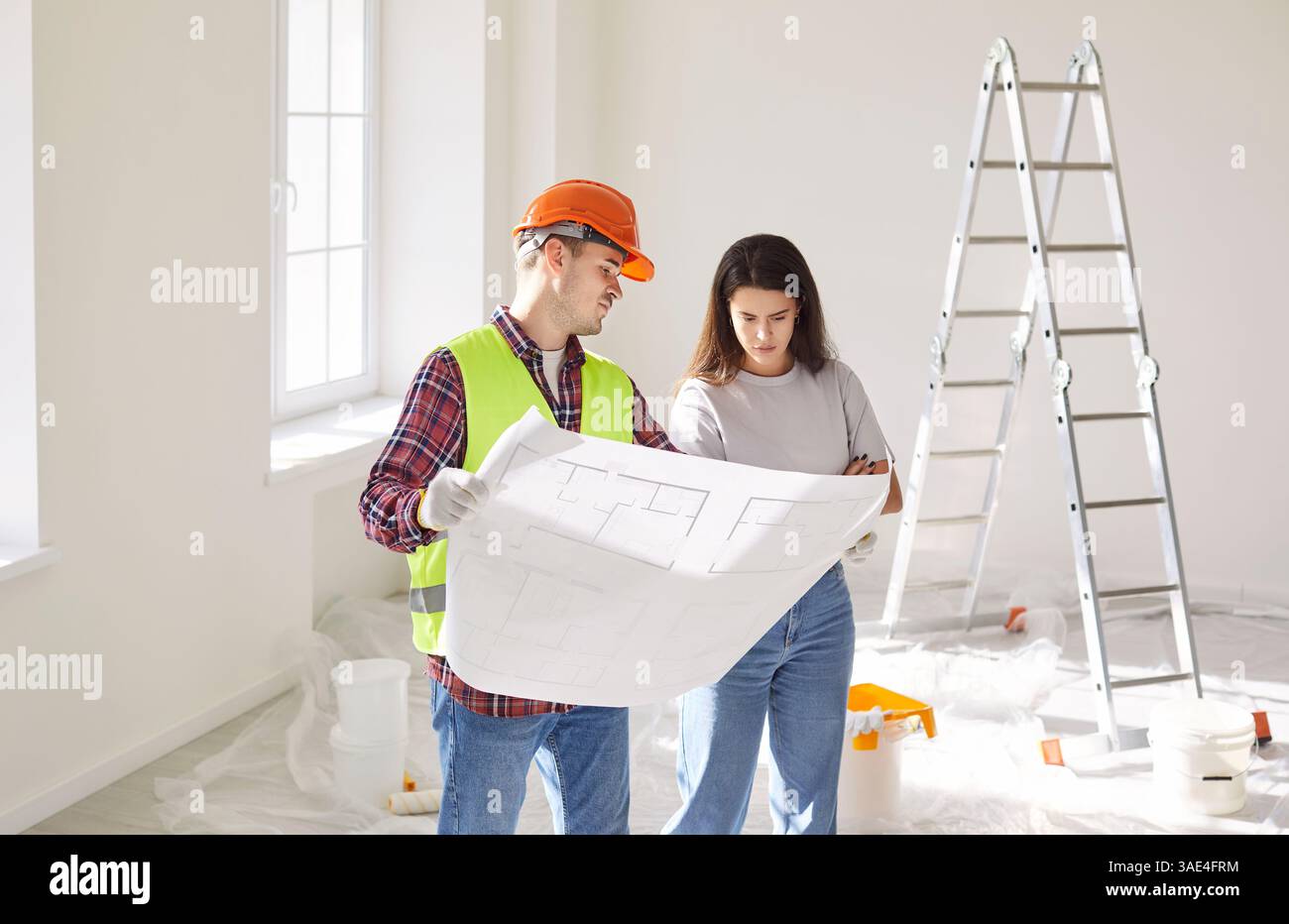 Project site contractor client hi-res stock photography and images - Alamy