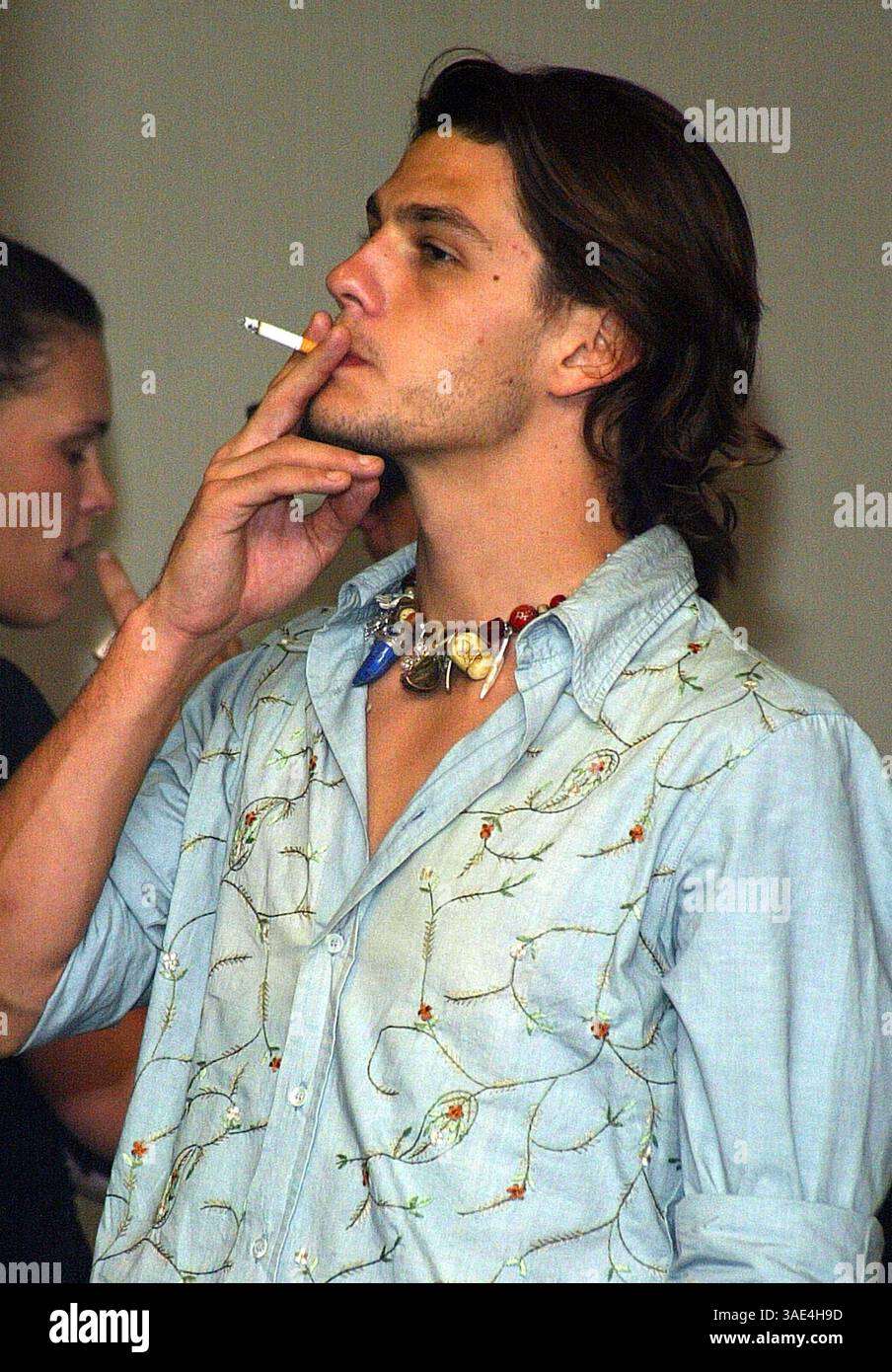 Oct 21, 2003; Hollywood, CA, USA; Actor TRENT FORD smoking a cigarette ...