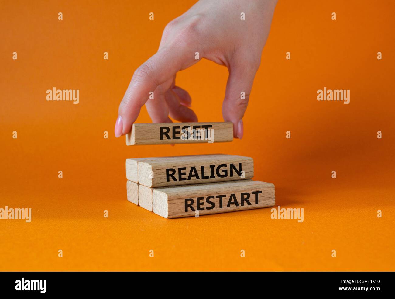 Reset Realign Restart symbol. Concept words Reset Realign Restart on ...