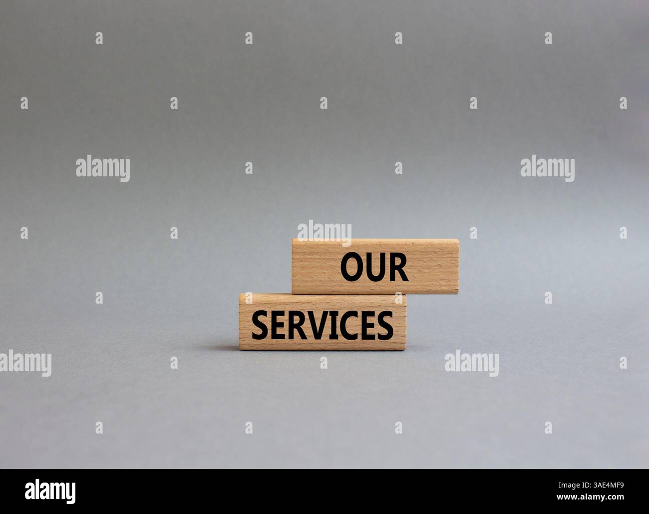 Our services symbol. Concept words Our services on wooden blocks ...