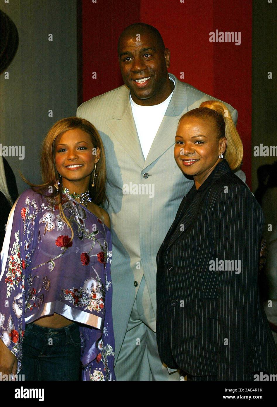 Jan 14, 2004; Hollywood, CA, USA; MAGIC JOHNSON with Actress/Singer ...