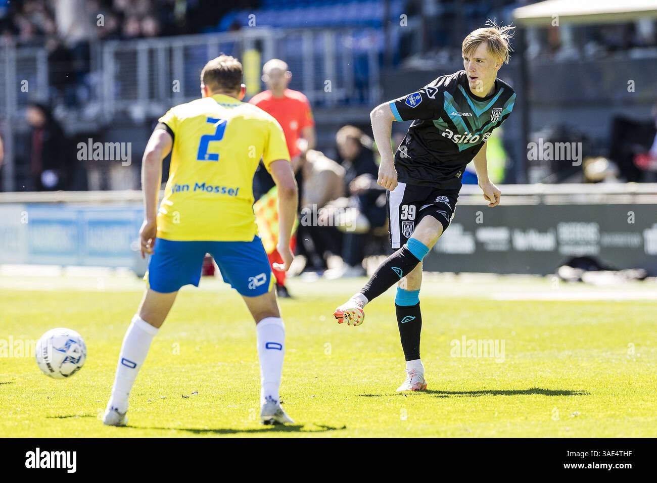 Waalwijk, Netherlands. 06th Apr, 2025. WAALWIJK, 06-04-2025. Mandemakers stadium, season 2024/ ...