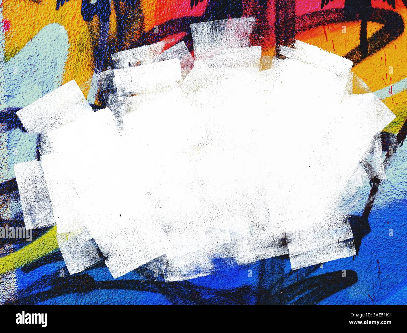 Graffiti Spray Paint Art on Vibrant Urban Wall for Modern 90s Street ...