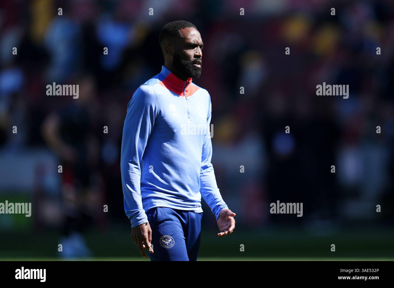 Brentford first-team coach Justin Cochrane during the Premier League ...