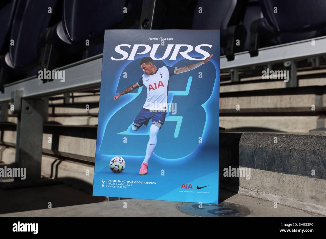 Tottenham Hotspur Stadium, London, UK. 6th Apr, 2025. Premier League ...