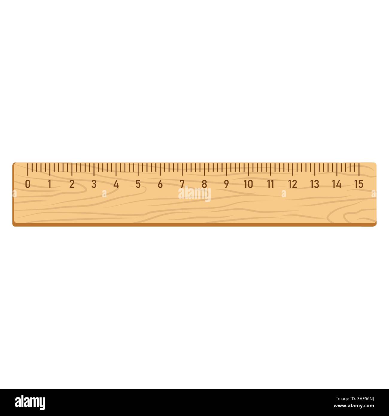Wooden Ruler with Centimeter Markings Vector Illustration Image Stock ...