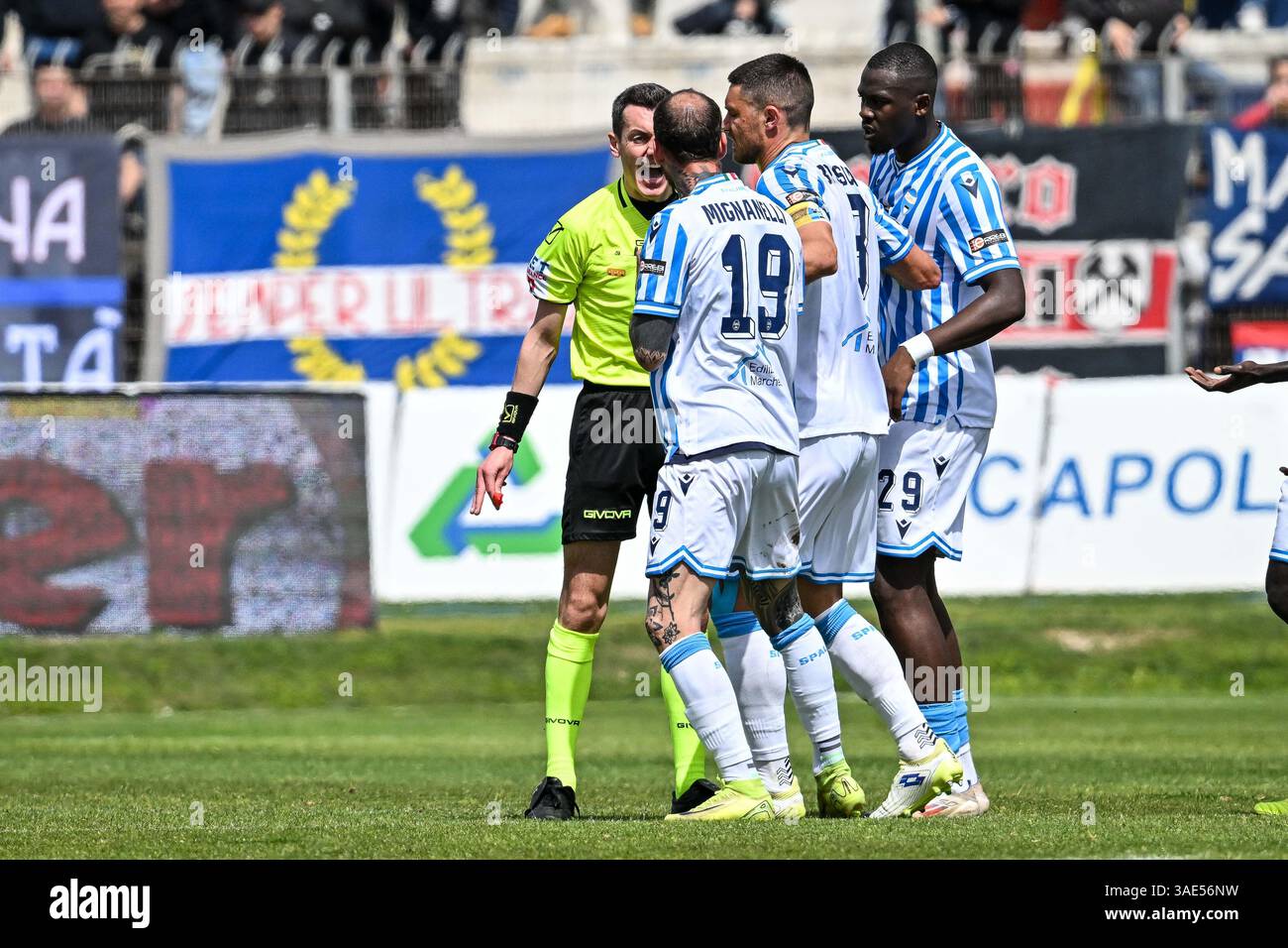 Ciro Aldi Arbitro, Referee, Daniele Mignanelli of SPAL during Torres vs ...