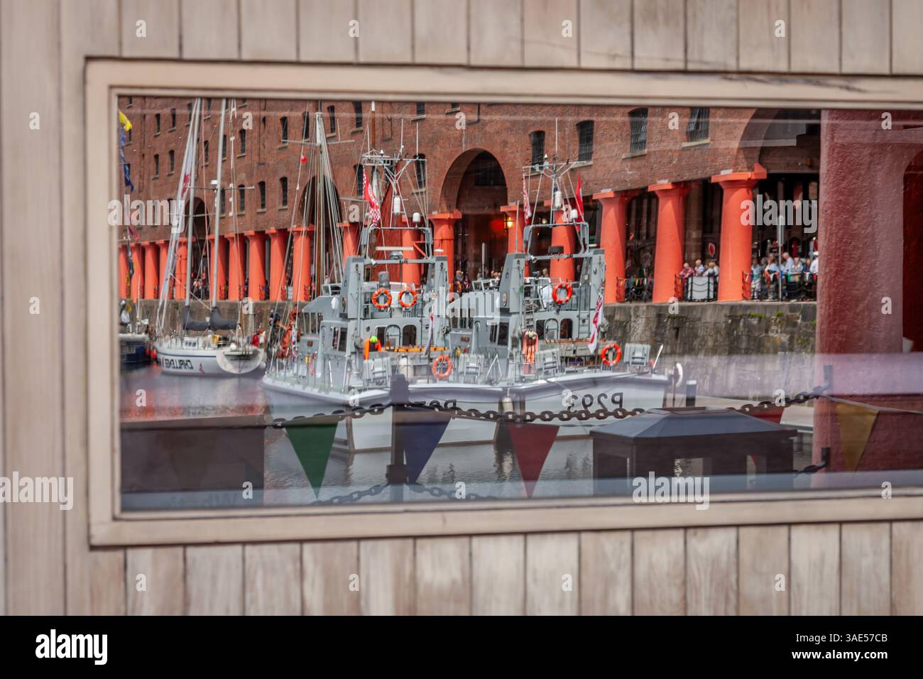 Archer class Patrol vessels 'HMS Ranger' and 'Smiter' reflection ...
