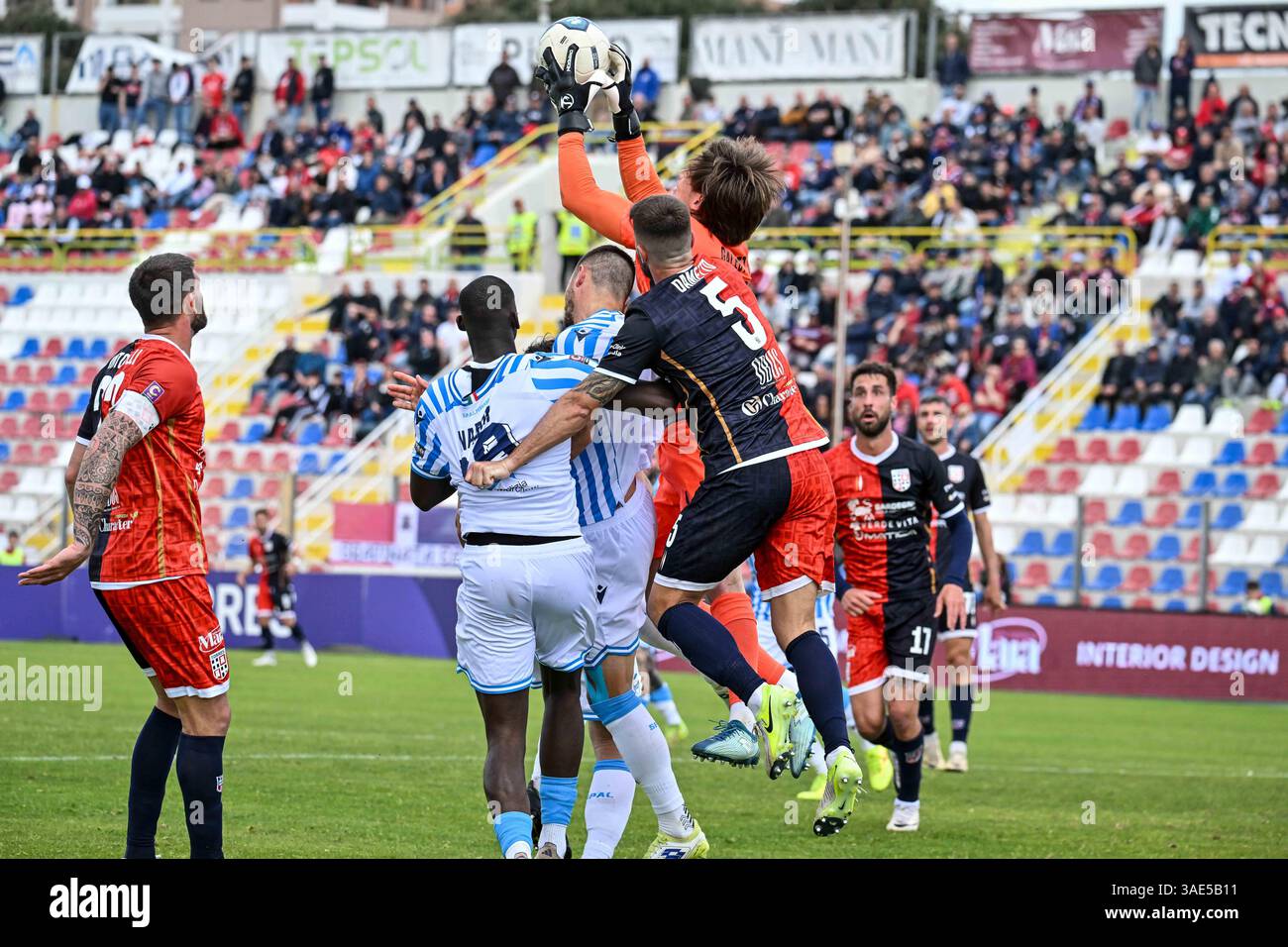 Sassari, Italy. 06th Apr, 2025. Cesare Galeotti of SPAL during Torres ...