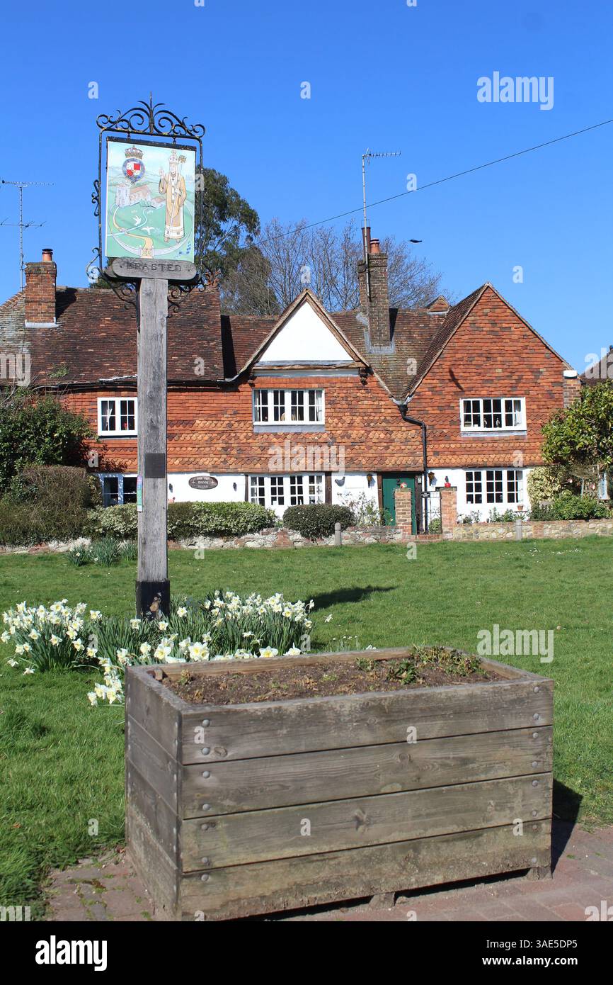 Brasted village, England Stock Photo - Alamy
