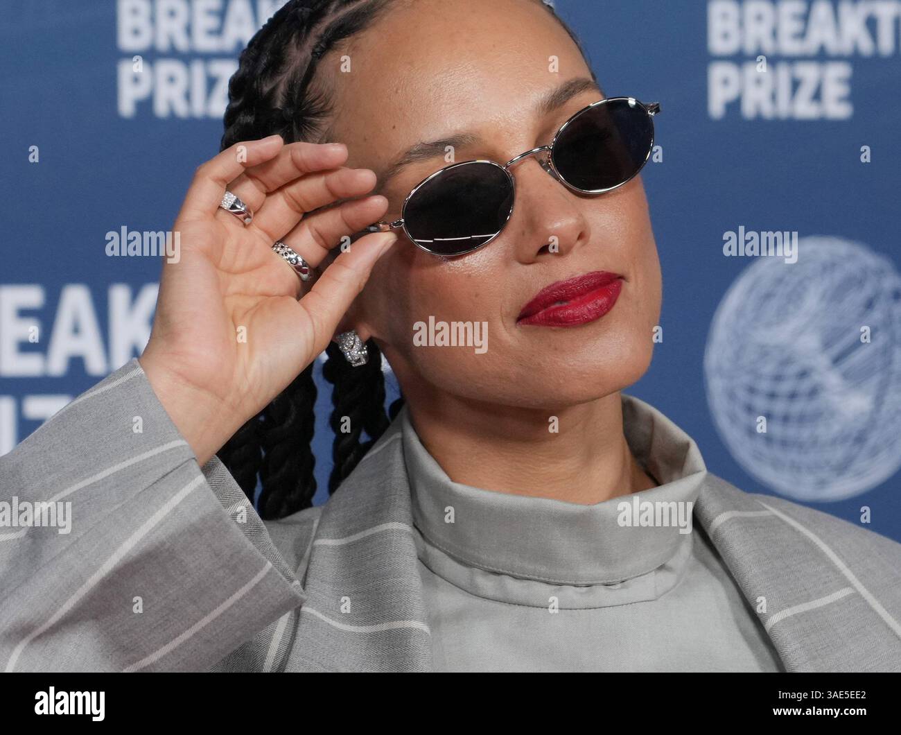 Los Angeles, USA. 05th Apr, 2025. Alicia Keys at the 11th Breakthrough ...