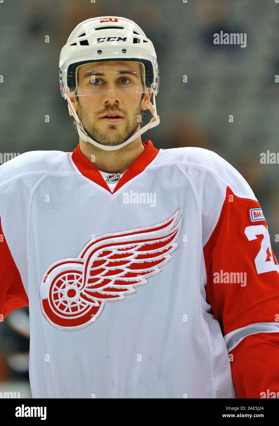 Jan 17th, 2012 .Detroit Red Wings left wing Drew Miller (20) in action ...