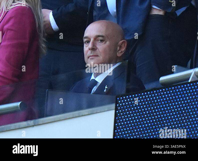 Tottenham Hotspur owner Daniel Levy before the Premier League match at ...