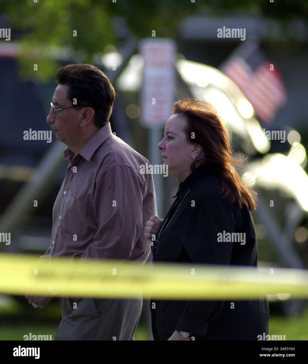 Oct 10, 2001; Boca Raton, Florida, USA; Mourners arrive at the Unity ...