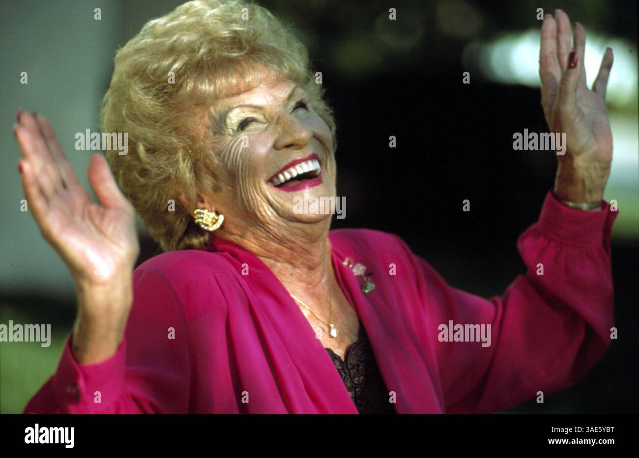 Oct 12, 2001; Miami, FL, USA; FRANCES MILSTEAD, mother of late actor ...