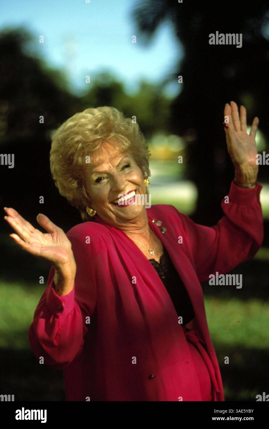 Oct 12, 2001; Miami, FL, USA; FRANCES MILSTEAD, mother of late actor ...