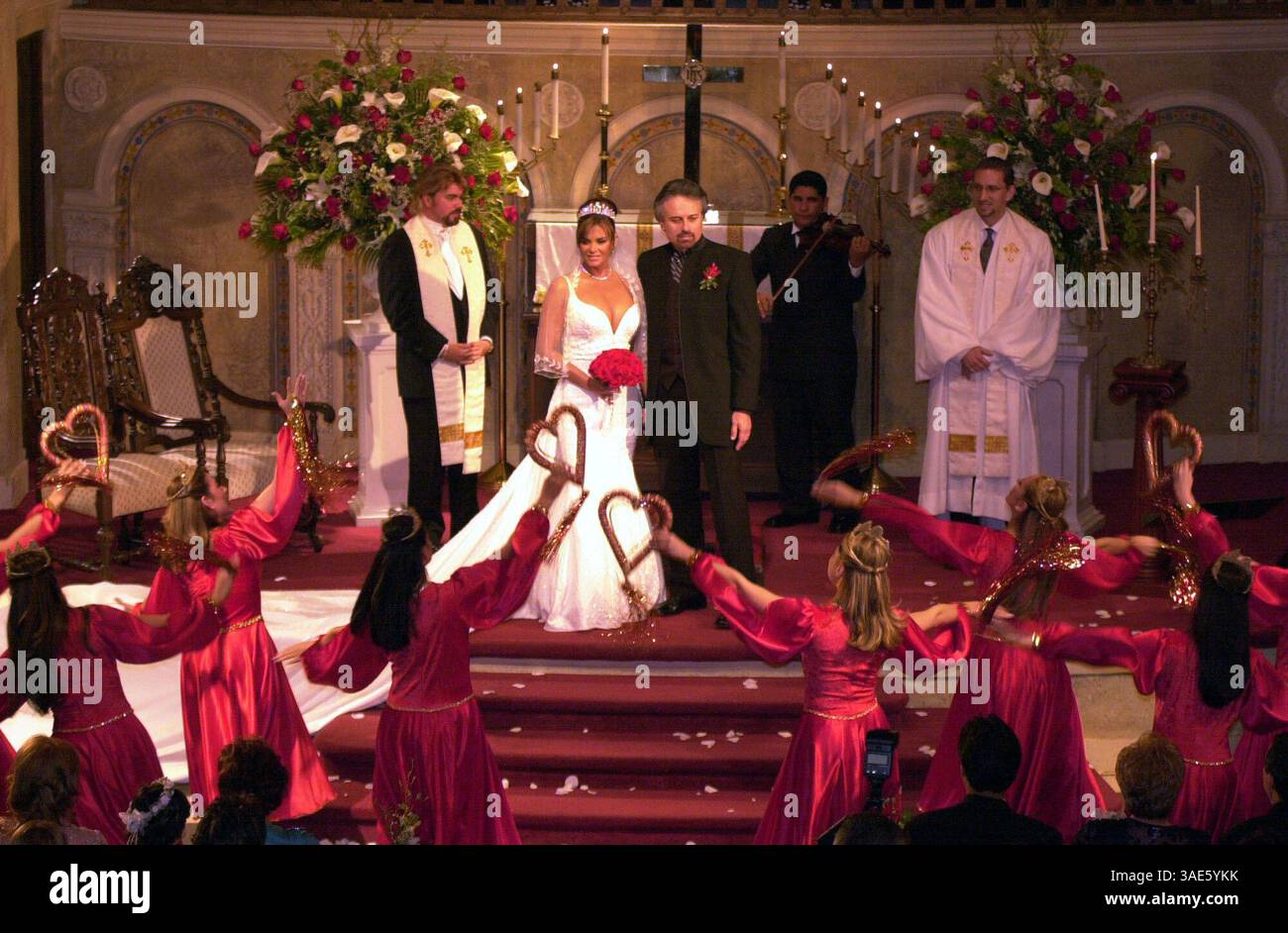 Feb 28, 2004; Miami, FL, USA; Singer LUCIA MENDEZ and ARTURO JORDAN ...