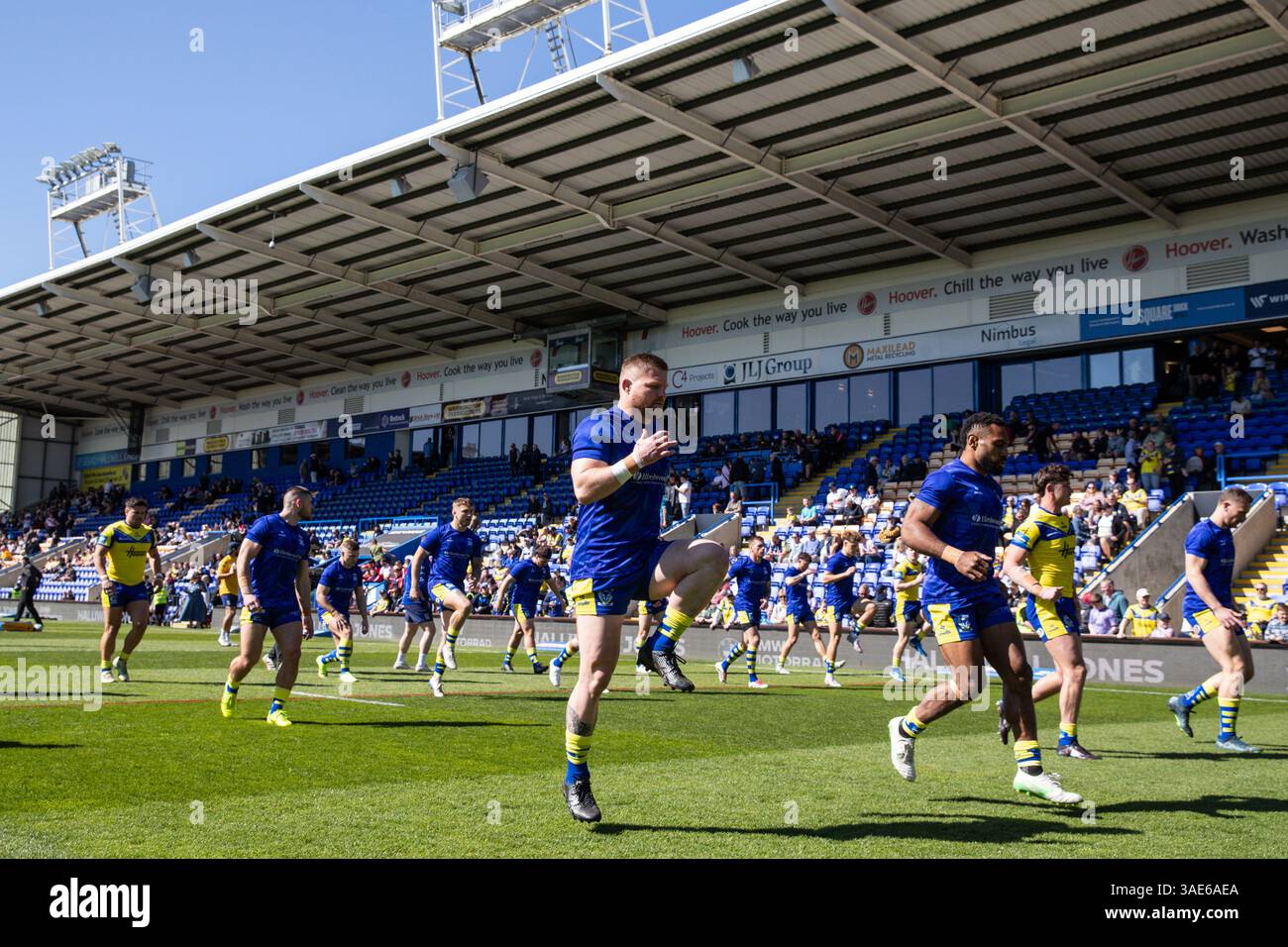 Warrington, UK. 06th Apr, 2025. Luke Yates of Warrington Wolves during ...
