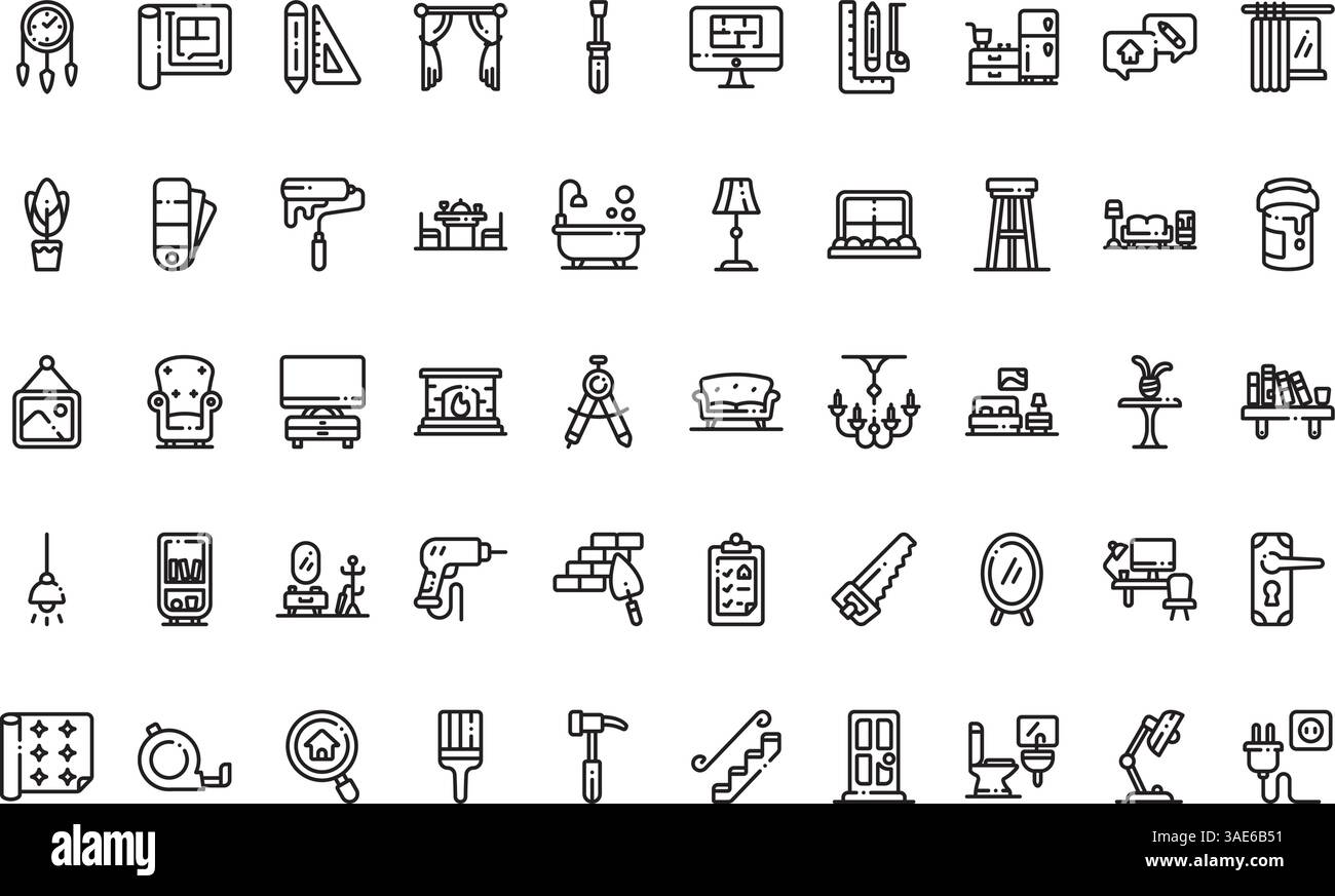 Real livingroom wall Stock Vector Images - Alamy