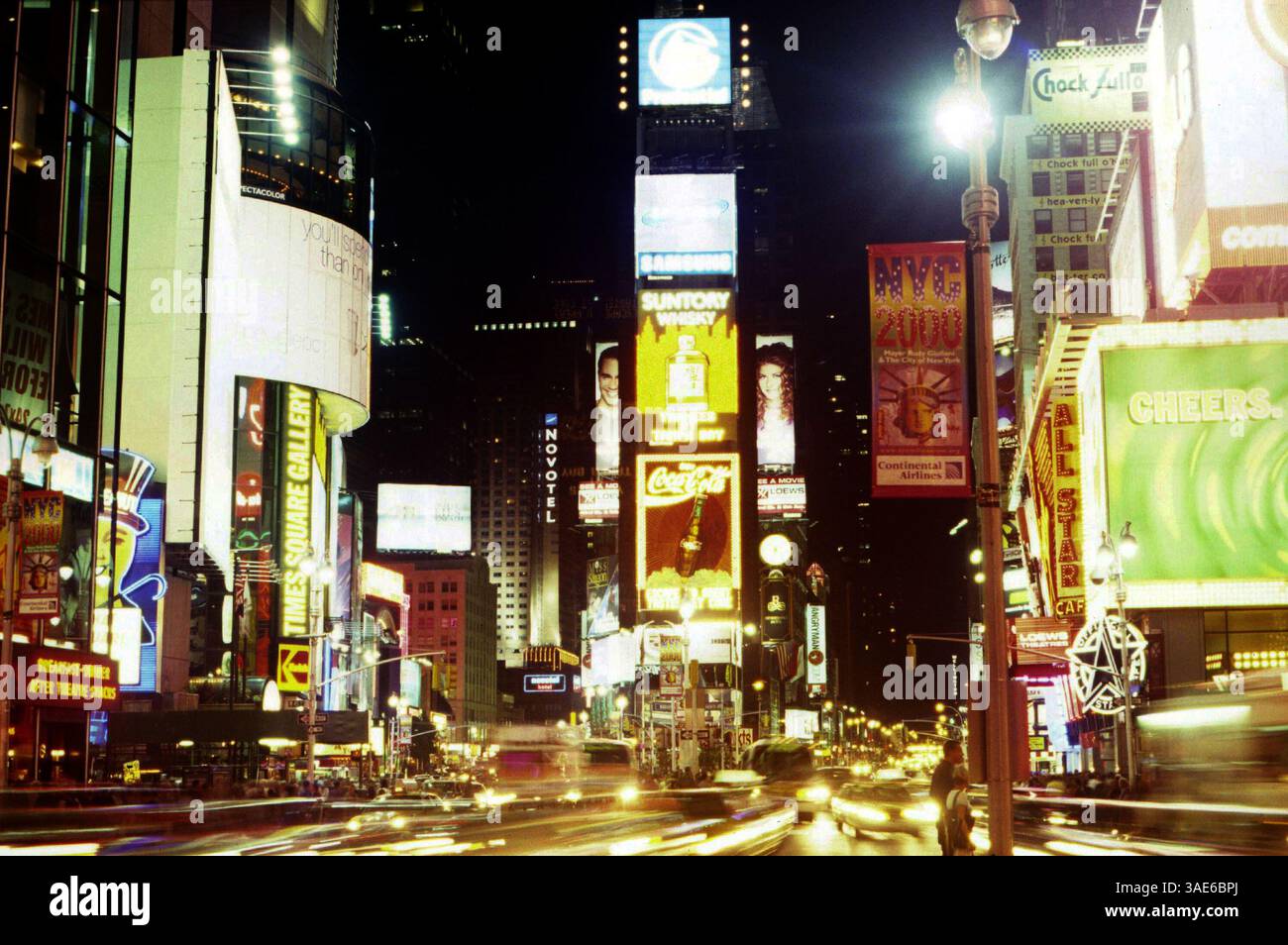 Apr 21, 2001; New York, NY, USA; Entering Times Square from 42nd Street ...