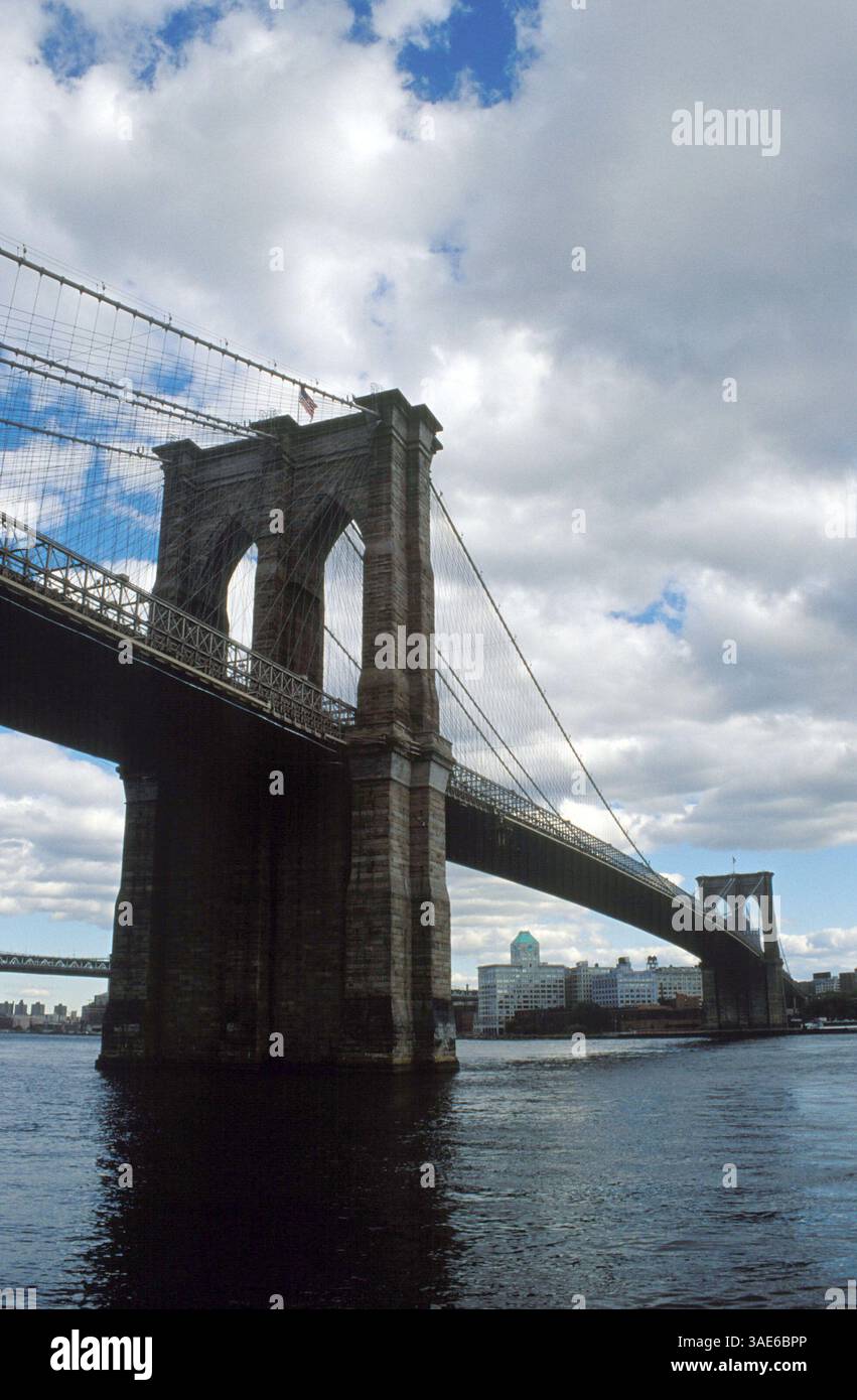 Oct 06, 2001; New York, NY, USA; The Brooklyn Bridge in New York City ...