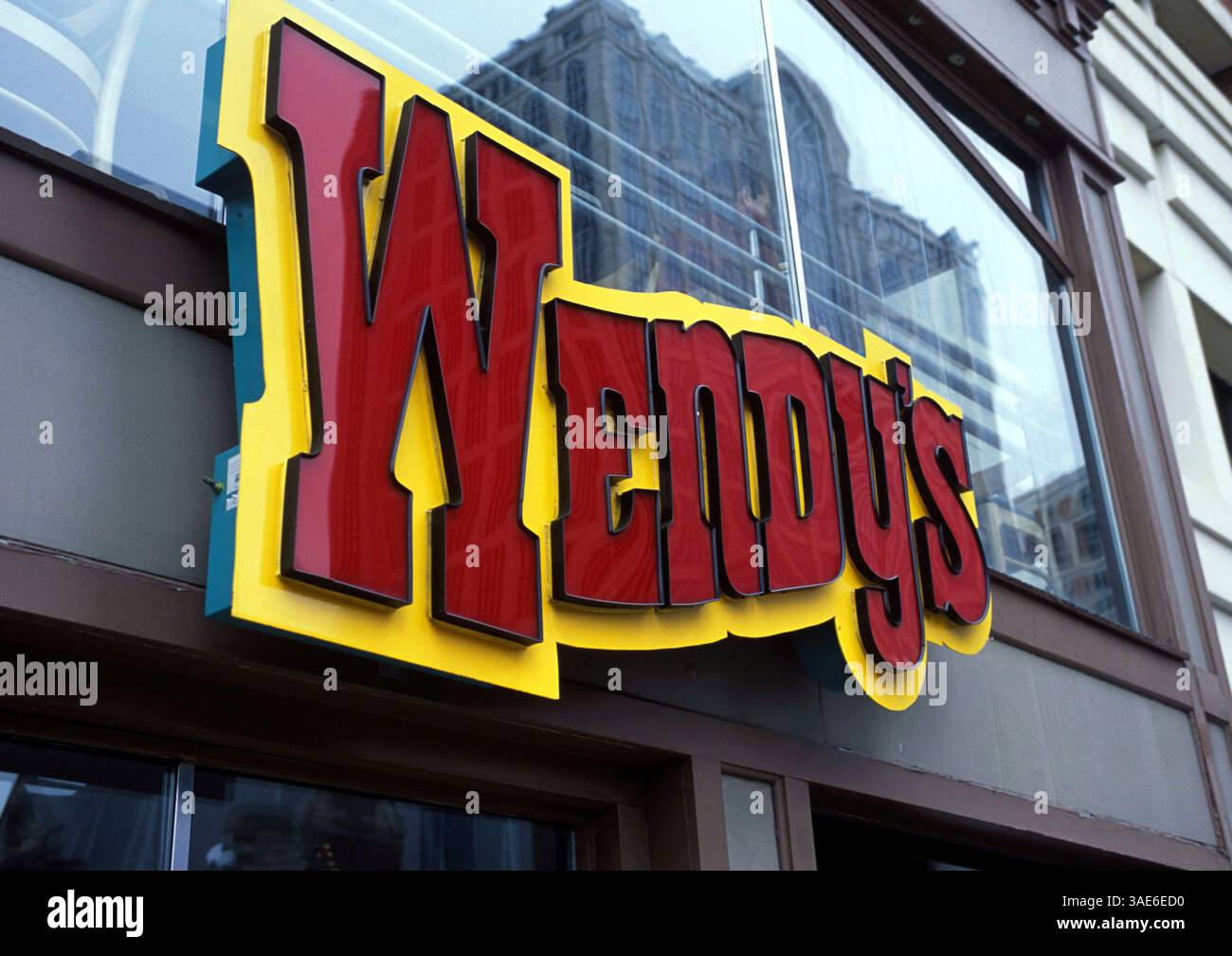 Dec 18, 2003; Boston, MA, USA; Wendy's on Boylston Street in Boston ...