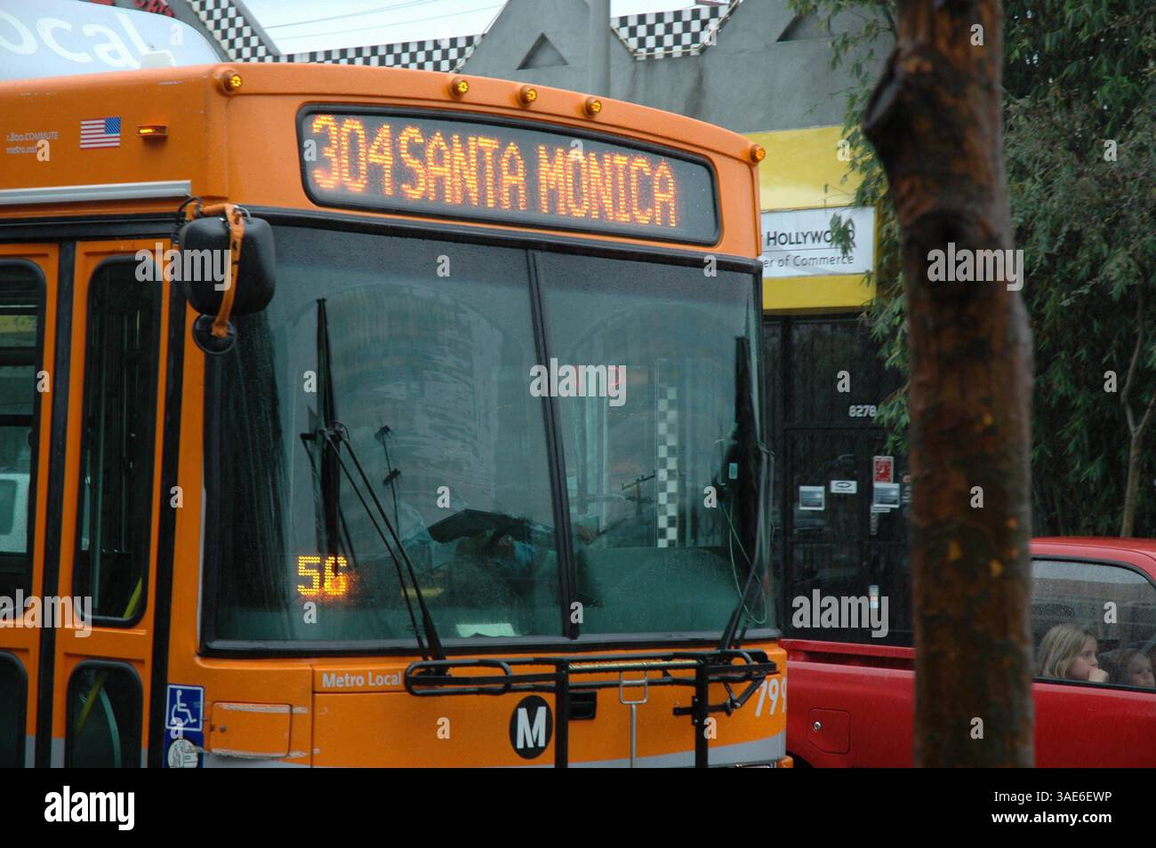 Jan 10, 2005; Los Angeles, CA, USA; A Santa Monica public transport bus ...
