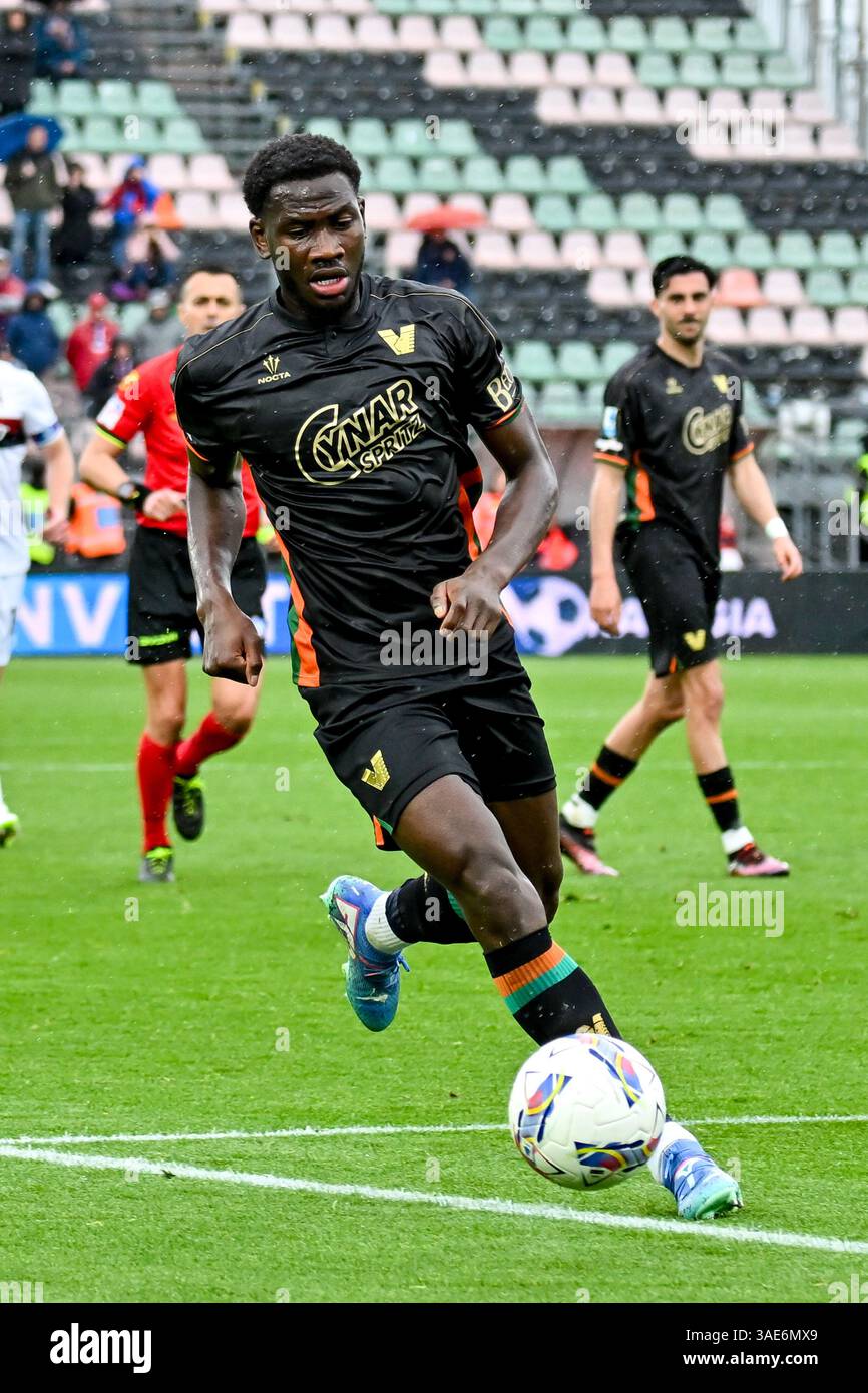 Venice, Italy. 06th Apr, 2025. Venezia's Issa Doumbia portrait in ...