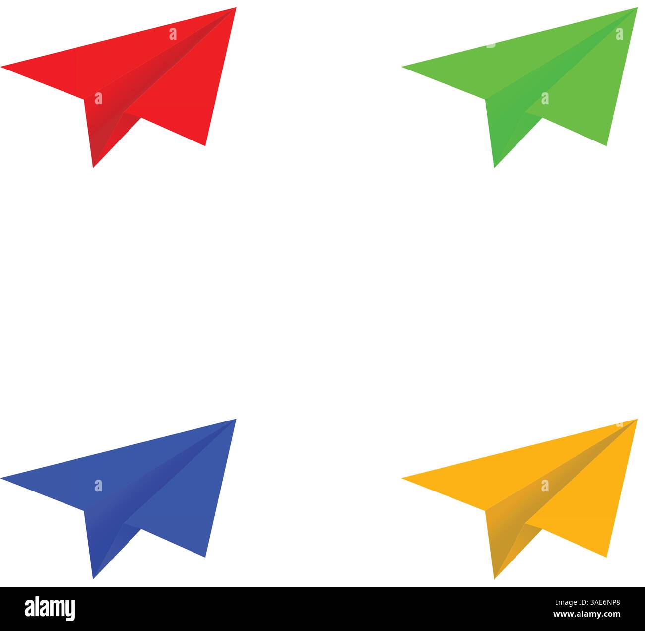 Minimalist Red Paper Airplane with Dotted Flight Path on White ...