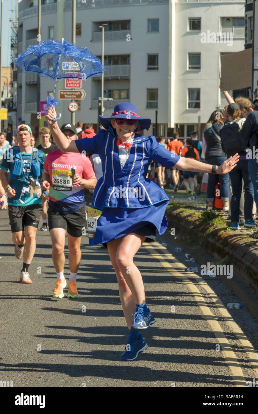 Brighton, City of Brighton & Hove, East Sussex, UK. Brighton Marathon ...