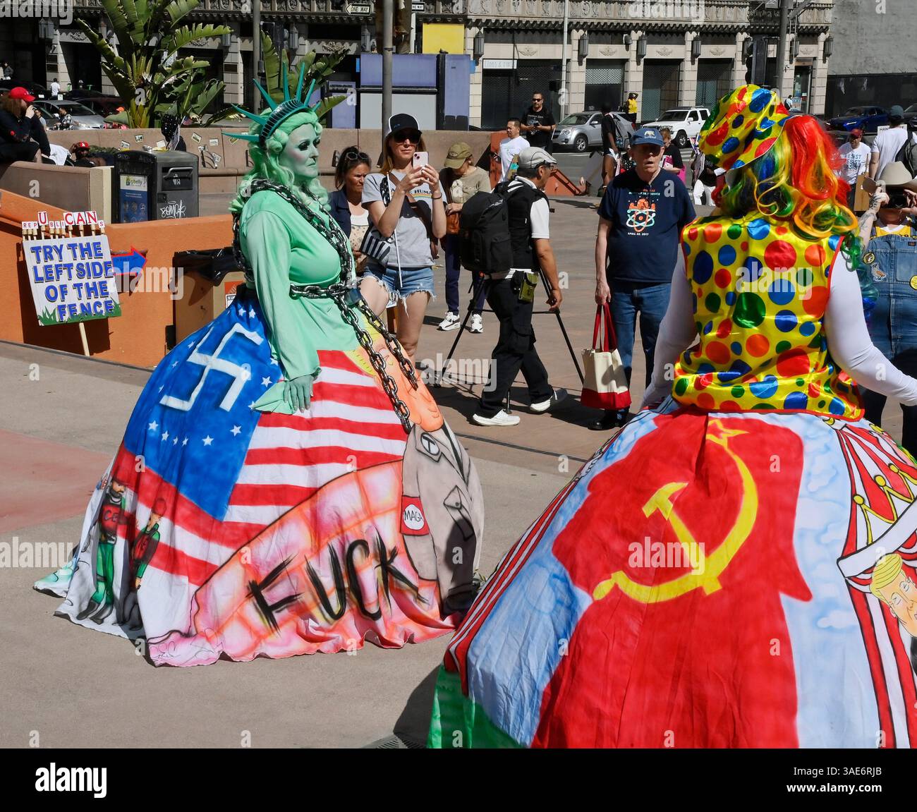 Los Angeles, United States. 05th Apr, 2025. Thousands of protesters ...