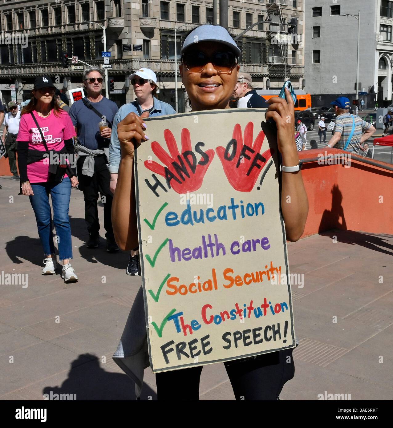 Los Angeles, United States. 05th Apr, 2025. Thousands of protesters ...