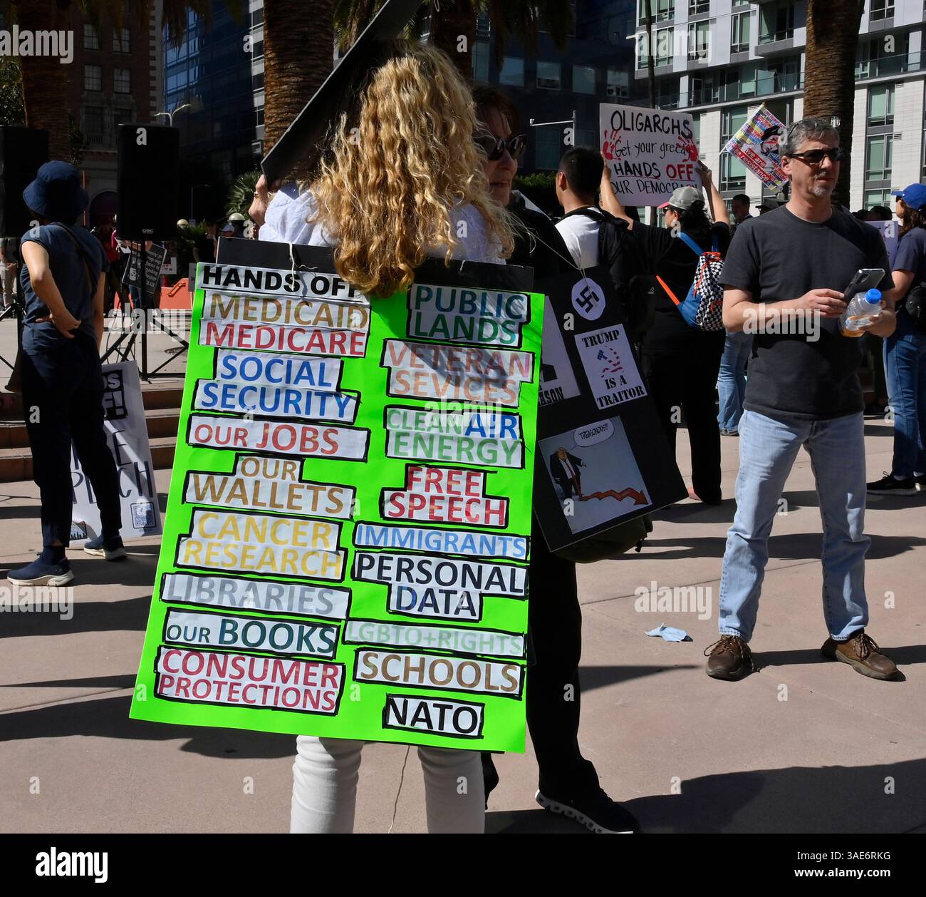 Los Angeles, United States. 05th Apr, 2025. Thousands of protesters ...