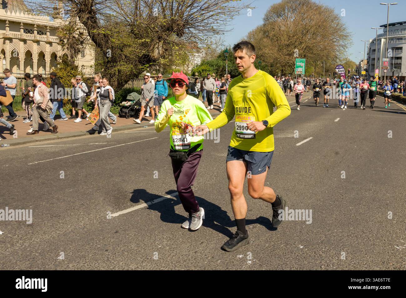 righton, City of Brighton & Hove, East Sussex, UK. Brighton Marathon ...