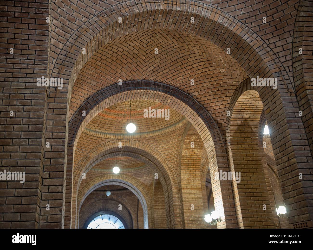 Chernivtsi National University ceiling interior with arch, Ukraine ...